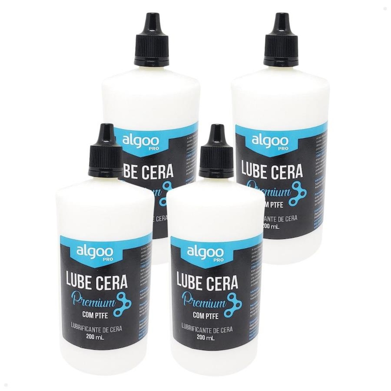 Lubrificante Óleo de Cera Corrente Bike Algoo Pro 200Ml - 4 Unidades ...