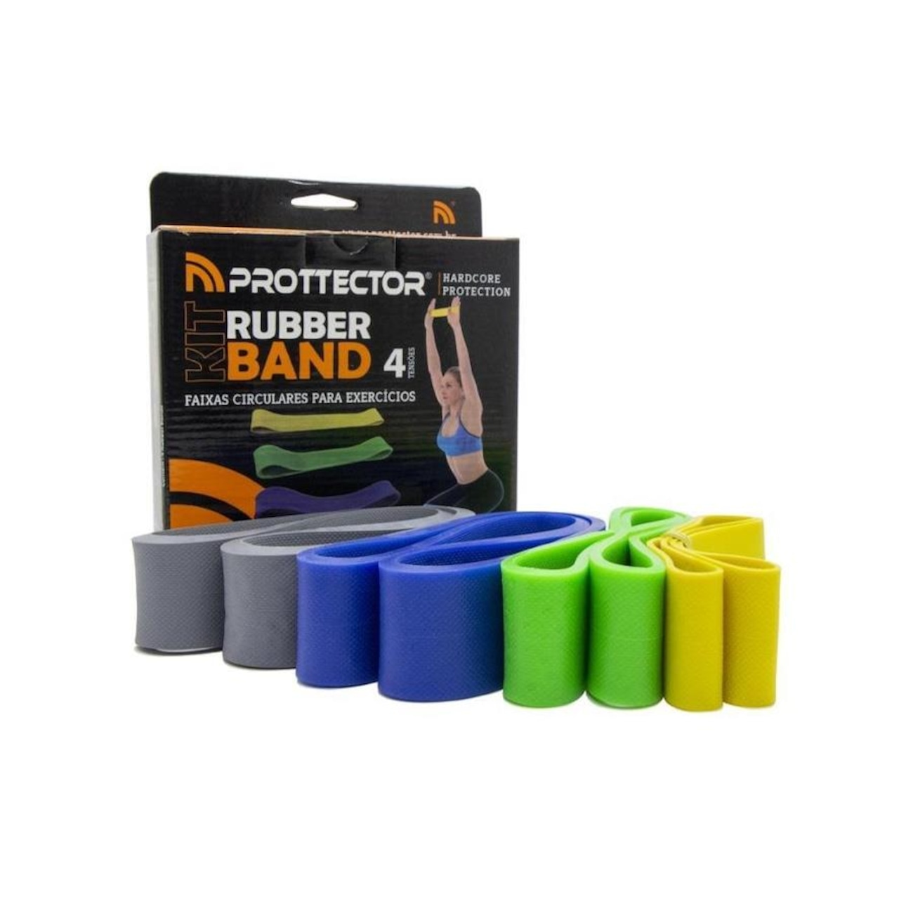 Kit Faixa Elástica Rubber Band Prottector - 4 Unidades | Centauro