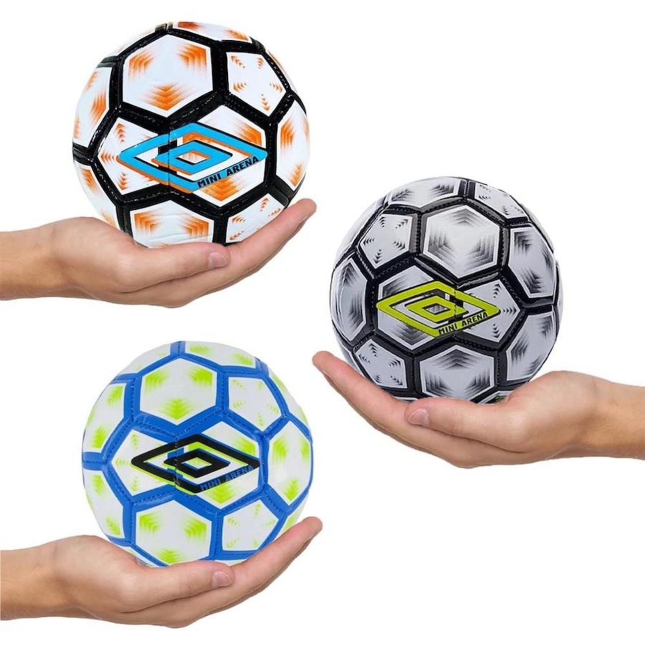 Kit Mini Bolas Umbro Arena - 3 Unidades em Promoção | Centauro