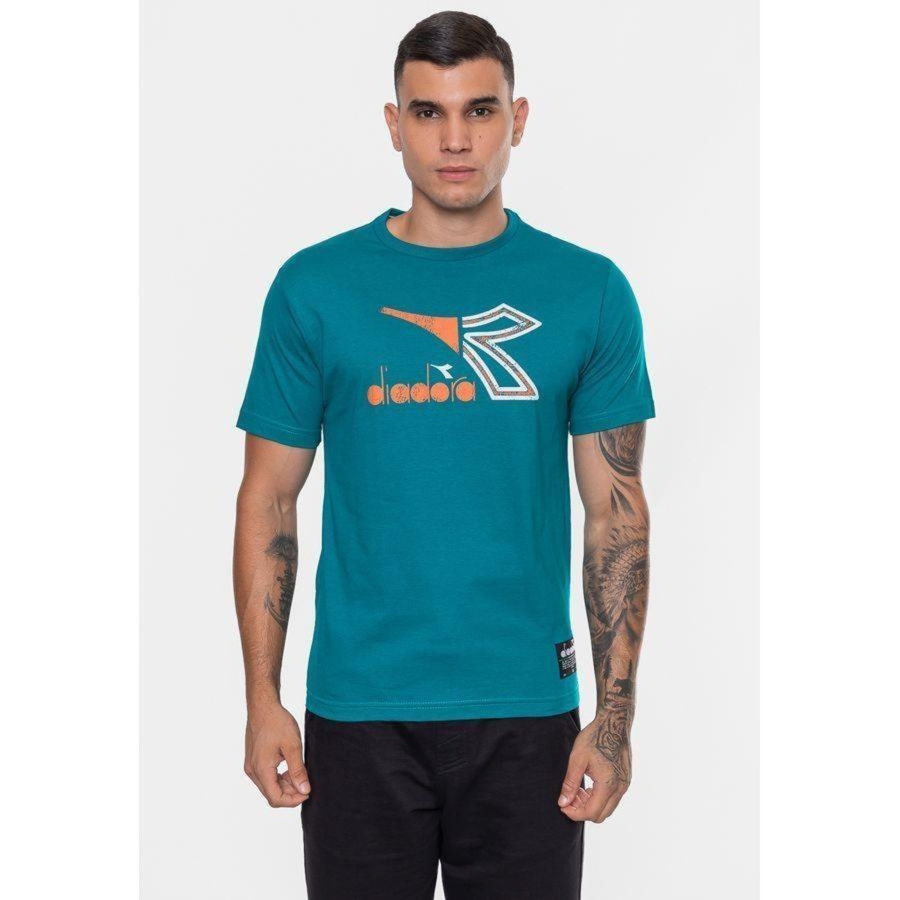 Camiseta Diadora Masculina Scribble Azul Bird - Diadora | Centauro