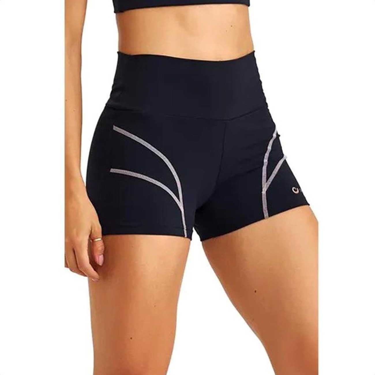 Mini Short Caju Brasil Nakay Com Trancado Preto - Feminina | Centauro