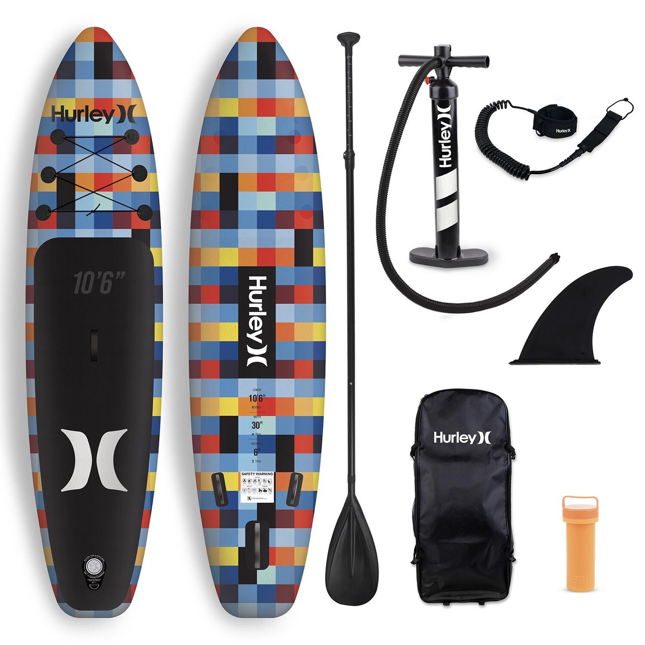 Kit Stand Up Paddle Inflável Hurley One & Only Mosaic 10''''6 Prancha ...