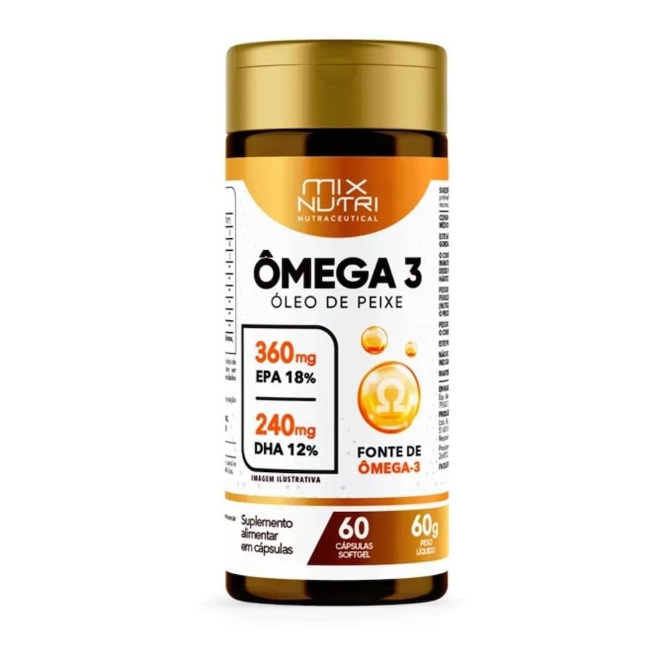 Ômega 3 Nutraceutical Mix Nutri - 60 Cápsulas | Centauro