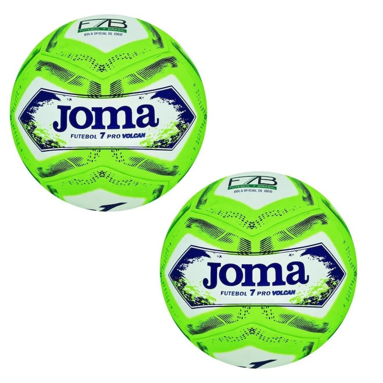 Kit 02 Bola De Futebol Society Joma 7 Pro Volcan Selo F7B Oficial em ...