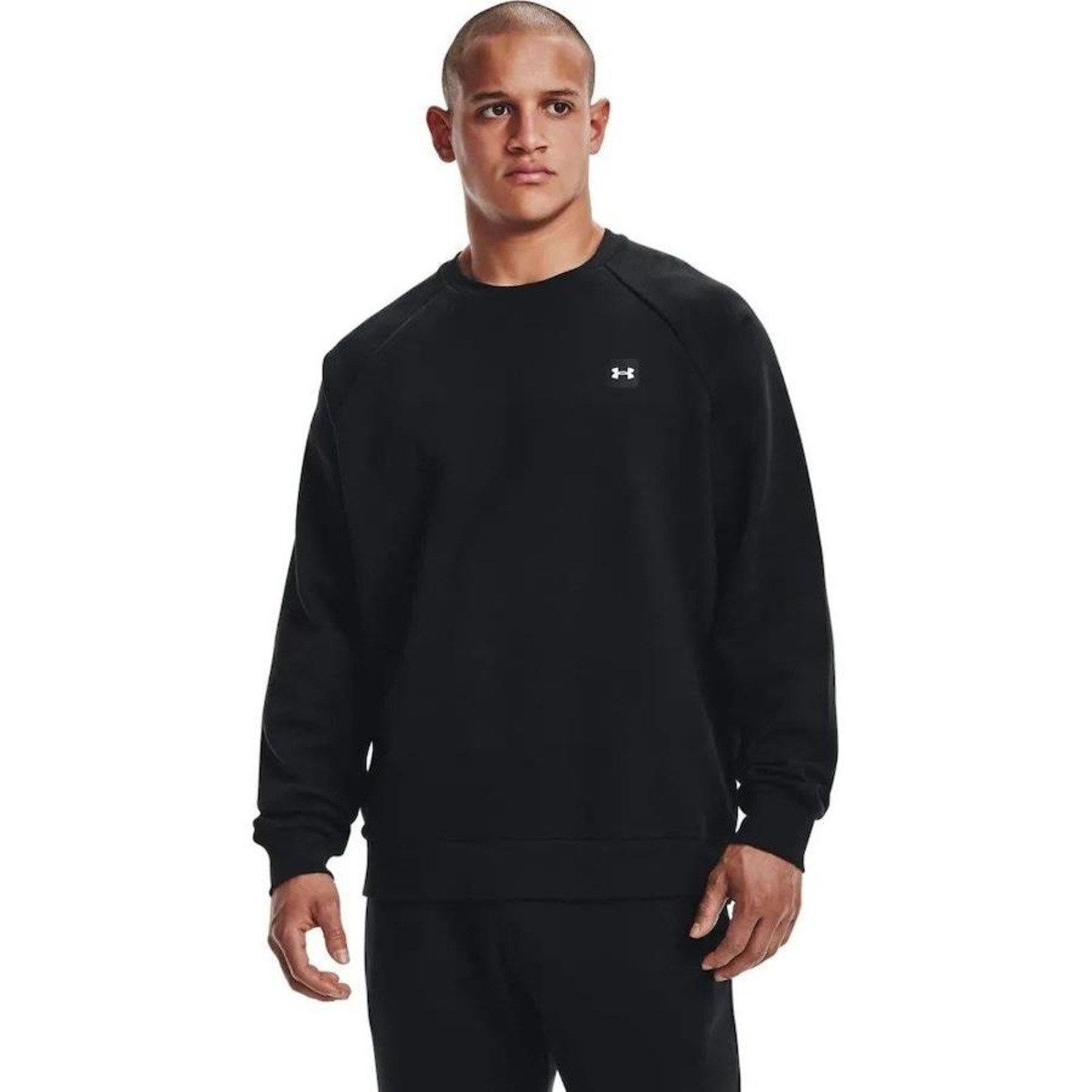 Blusão sem Capuz Under Armour Rival Fleece Crew - Masculino em Promoção ...