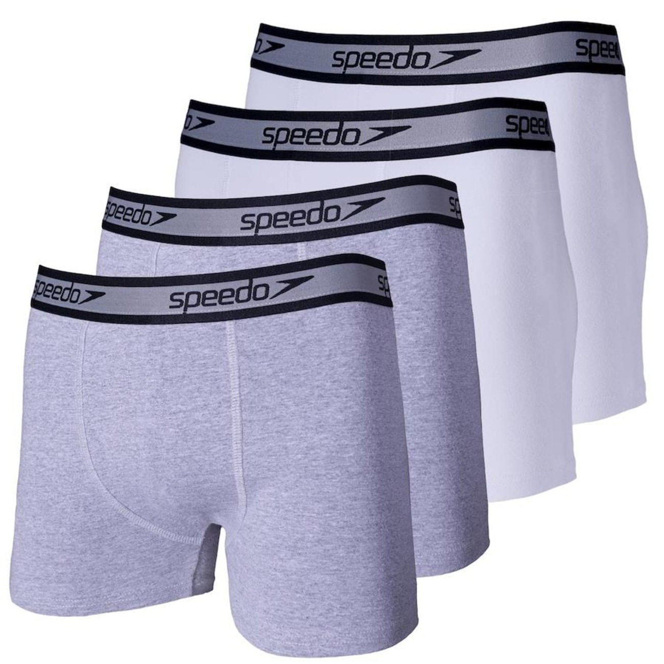 Kit de Cuecas Boxer Cotton Speedo com 4 Unidades - Adulto | Centauro
