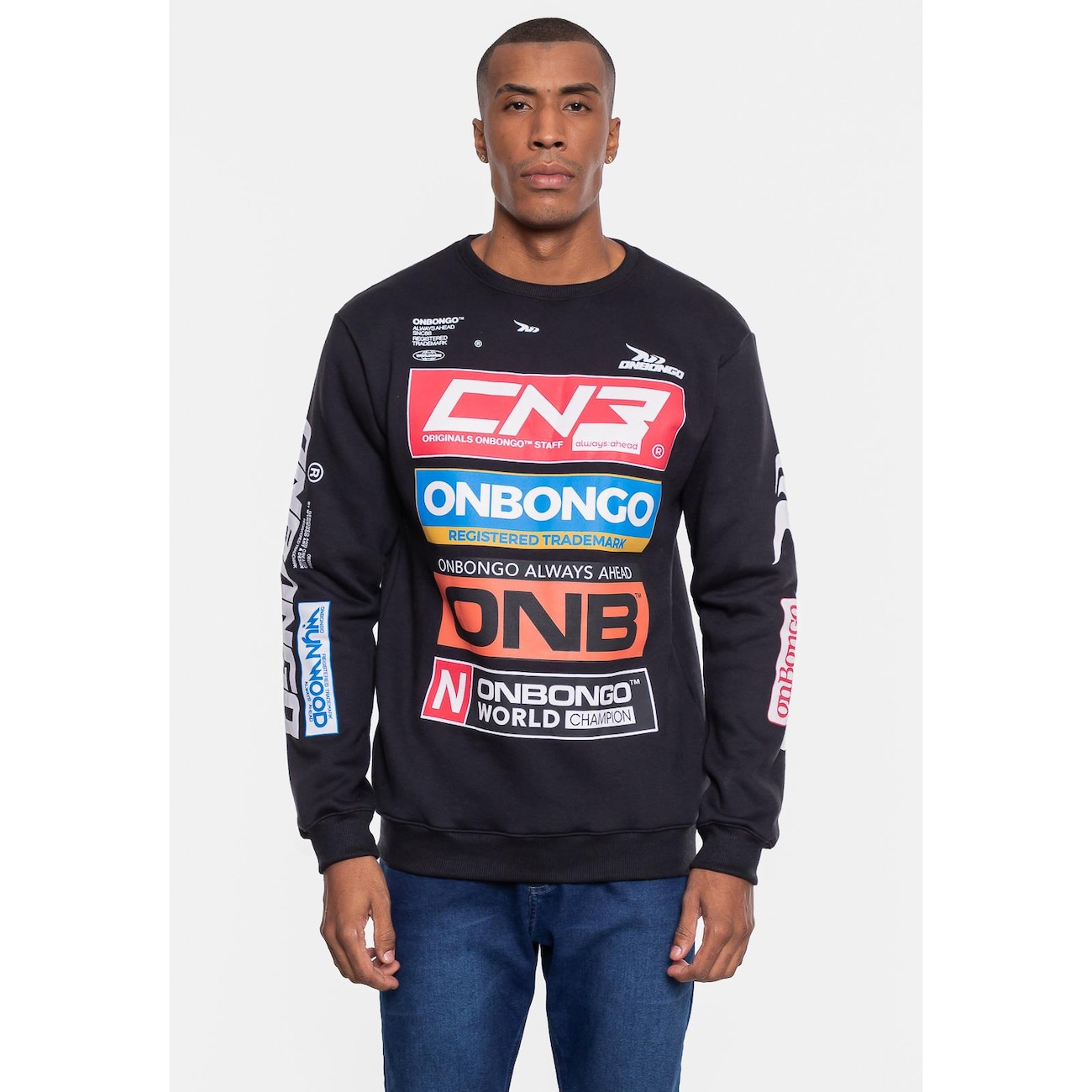 Blusão de Moletom Onbongo Staff Preto - Onbongo - Masculino | Centauro
