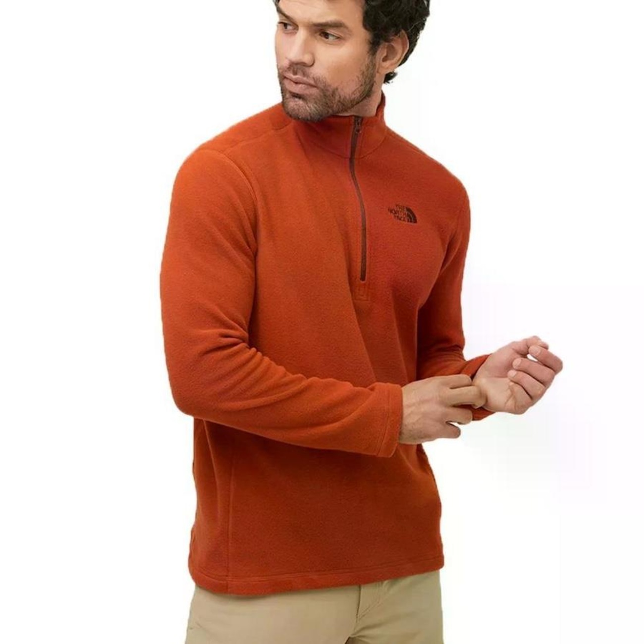 Blusão de Moletom Fleece The North Face Tka 100 Glacier1/4 Ziper ...