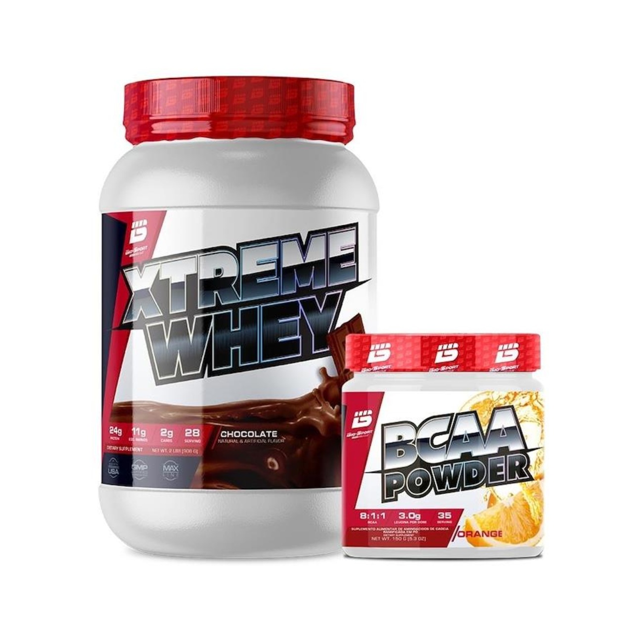 Kit Whey Protein Xtreme 900G + Bcaa Powder 150G - Bio Sport Usa | Centauro
