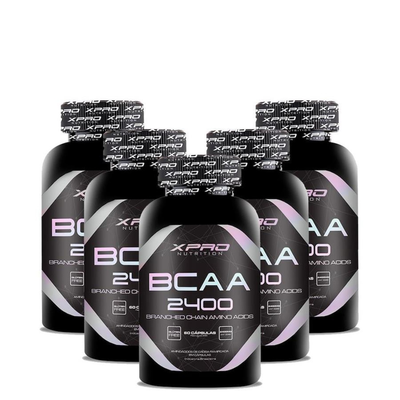 Kit 5X Bcaa 2400 60 Cáps - Xpro Nutrition | Centauro