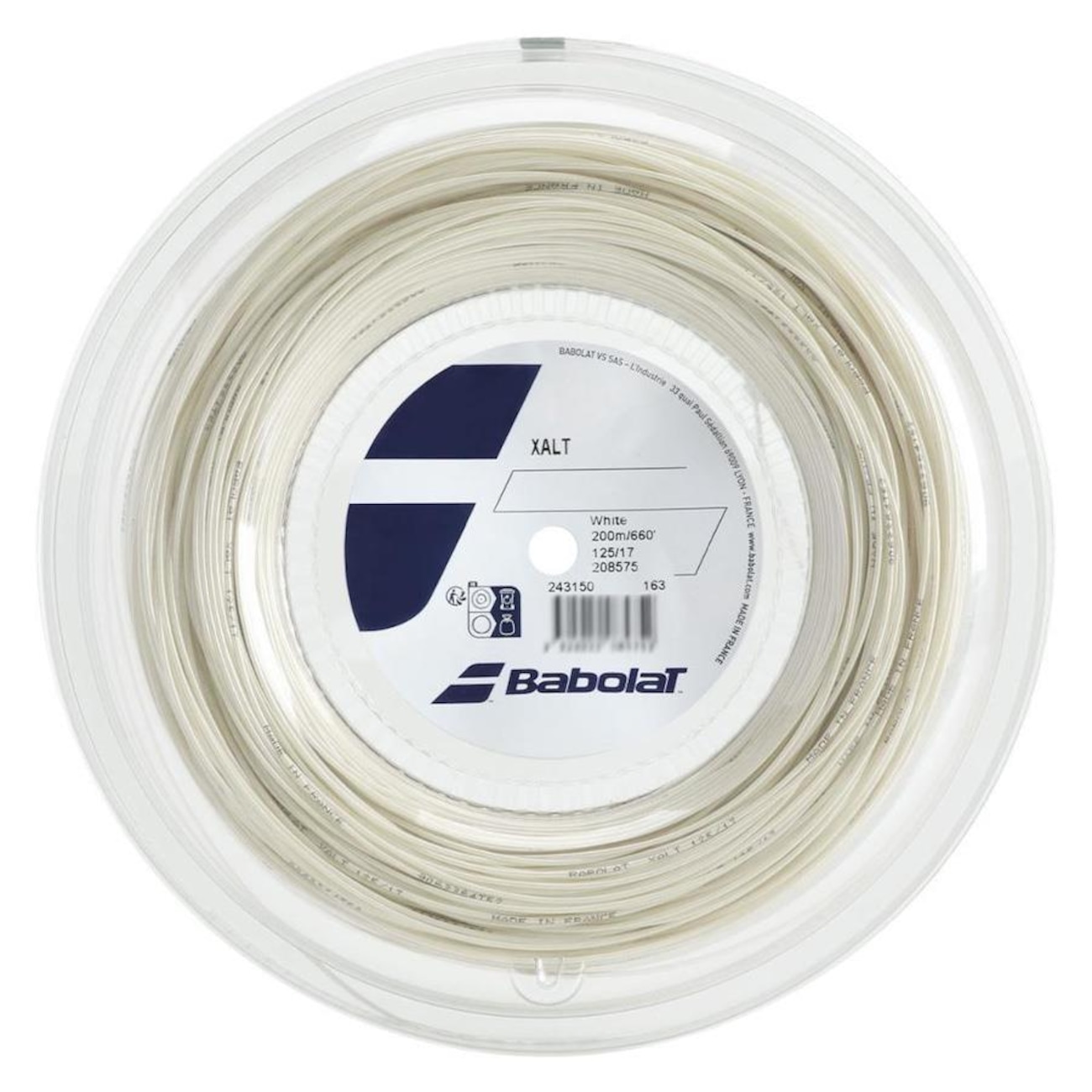 Corda Babolat Xalt 17L 1.25Mm - Rolo com 200 Metros | Centauro