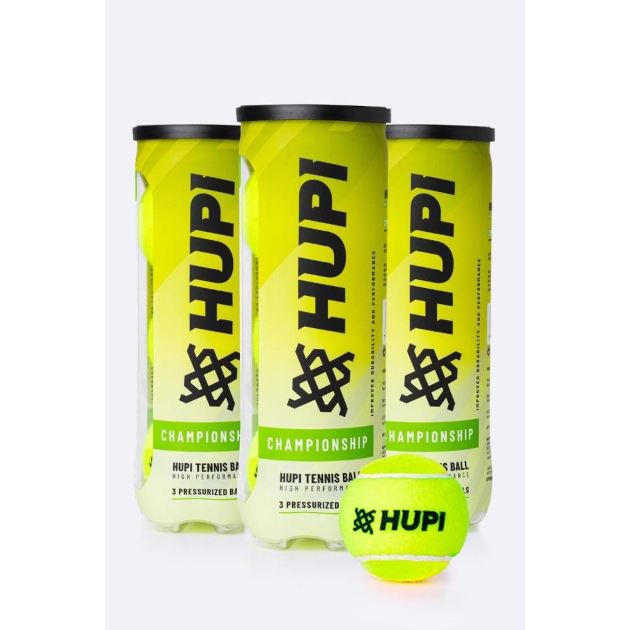 Kit 3x Tubos Bolas de Tênis Hupi Championship | Centauro