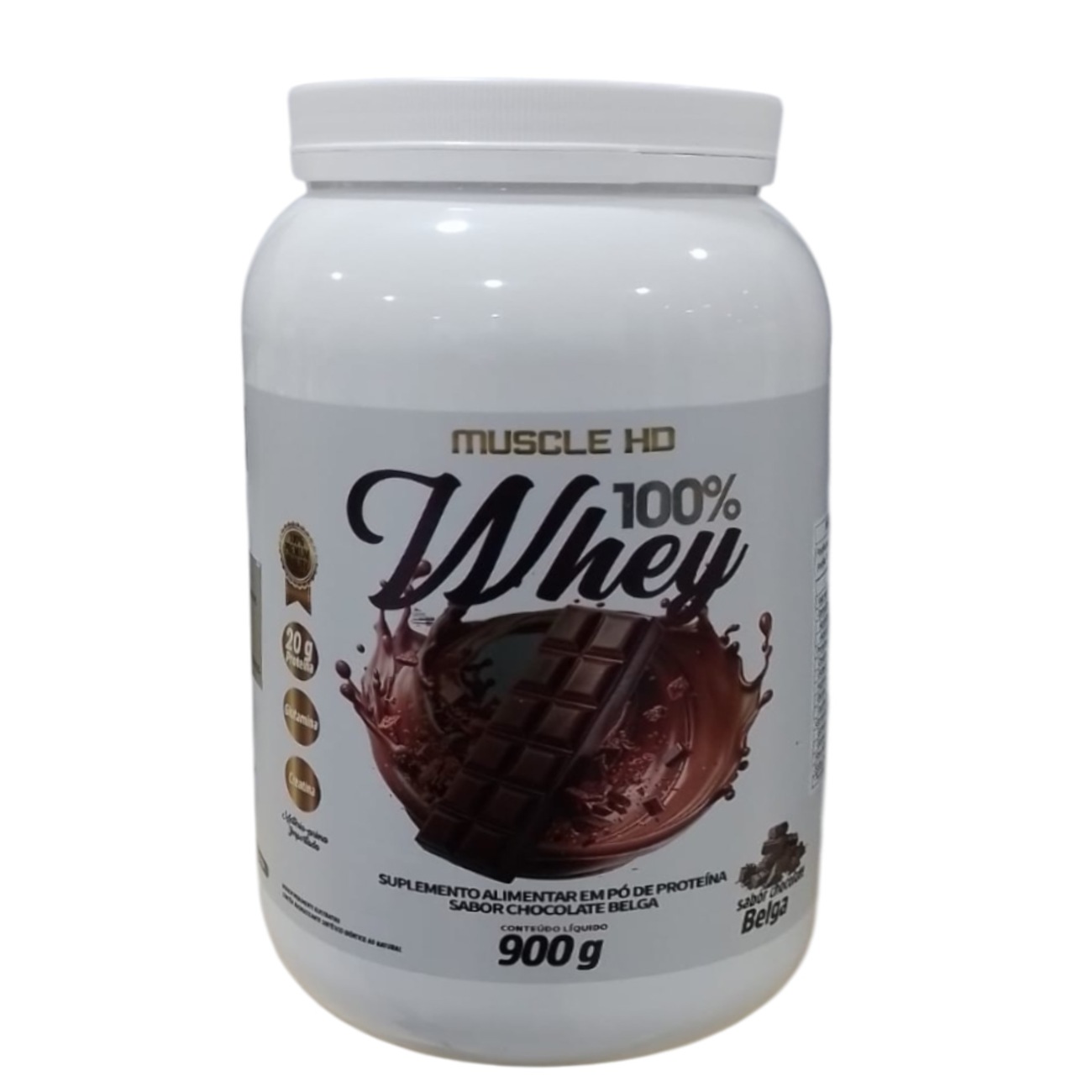 Whey 100% Power Muscle Hd Chocolate Belga - 900g | Centauro