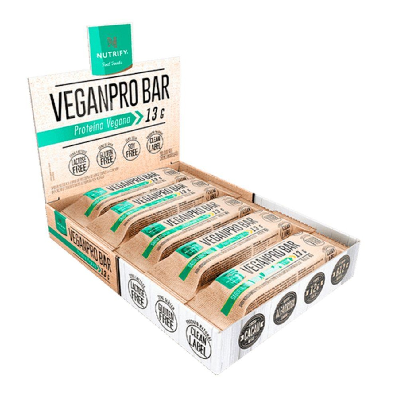 Barra De Proteína Nutrify Veganpro Bar - 10 Unidadades | Centauro