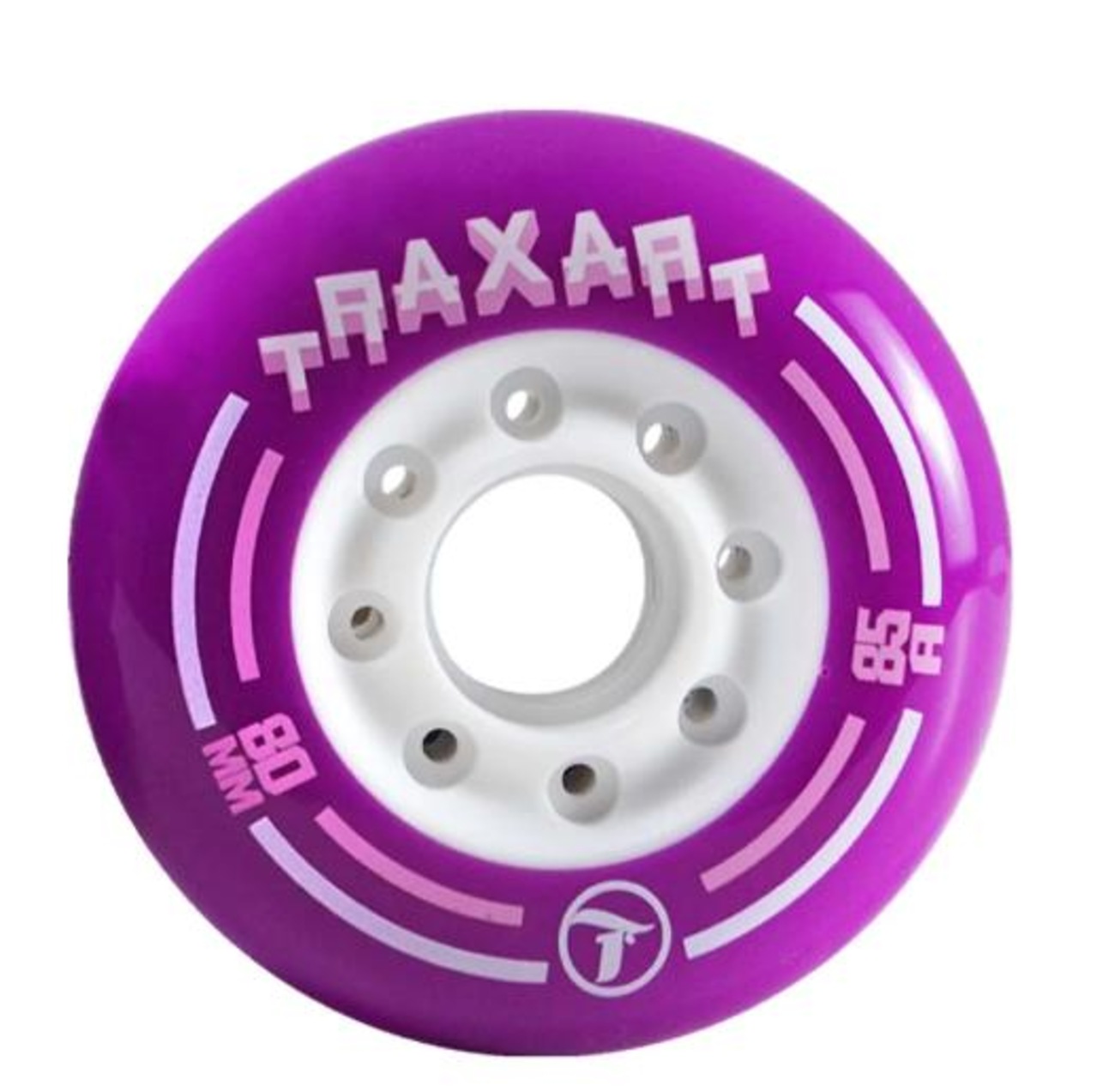 Roda para patins Traxart 80mm Revolt Roxo 85a (JOGO) | Centauro