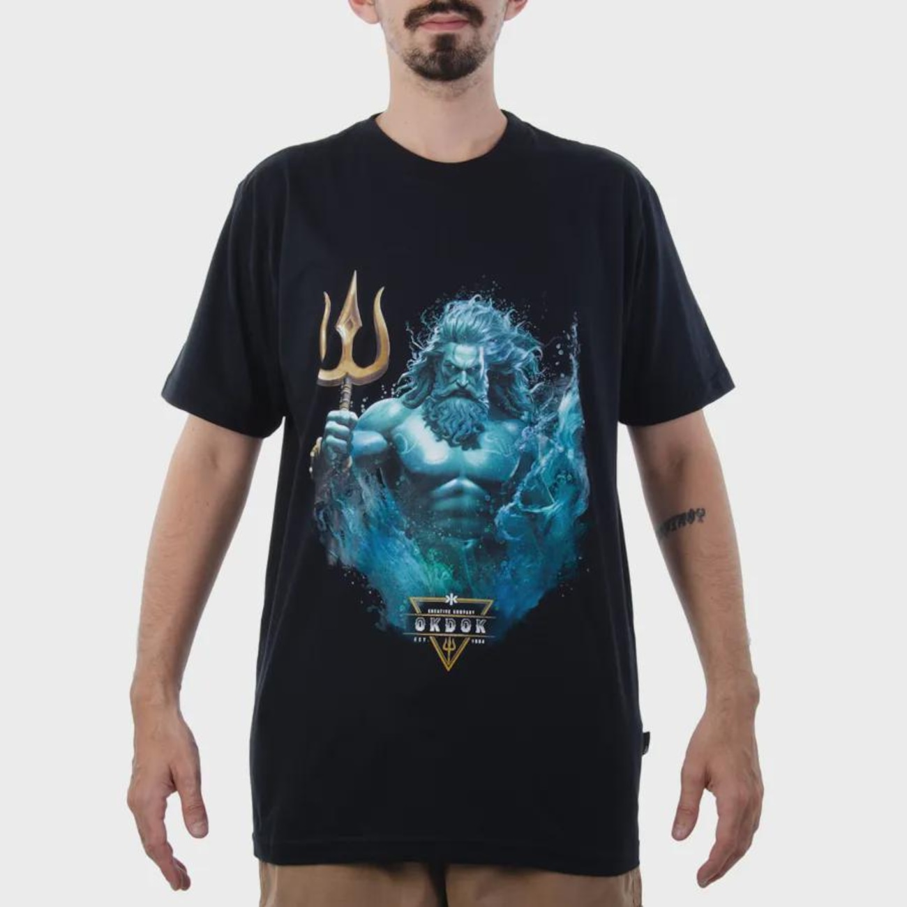 Camiseta Okdok Classic Blue Netuno Masculina | Centauro