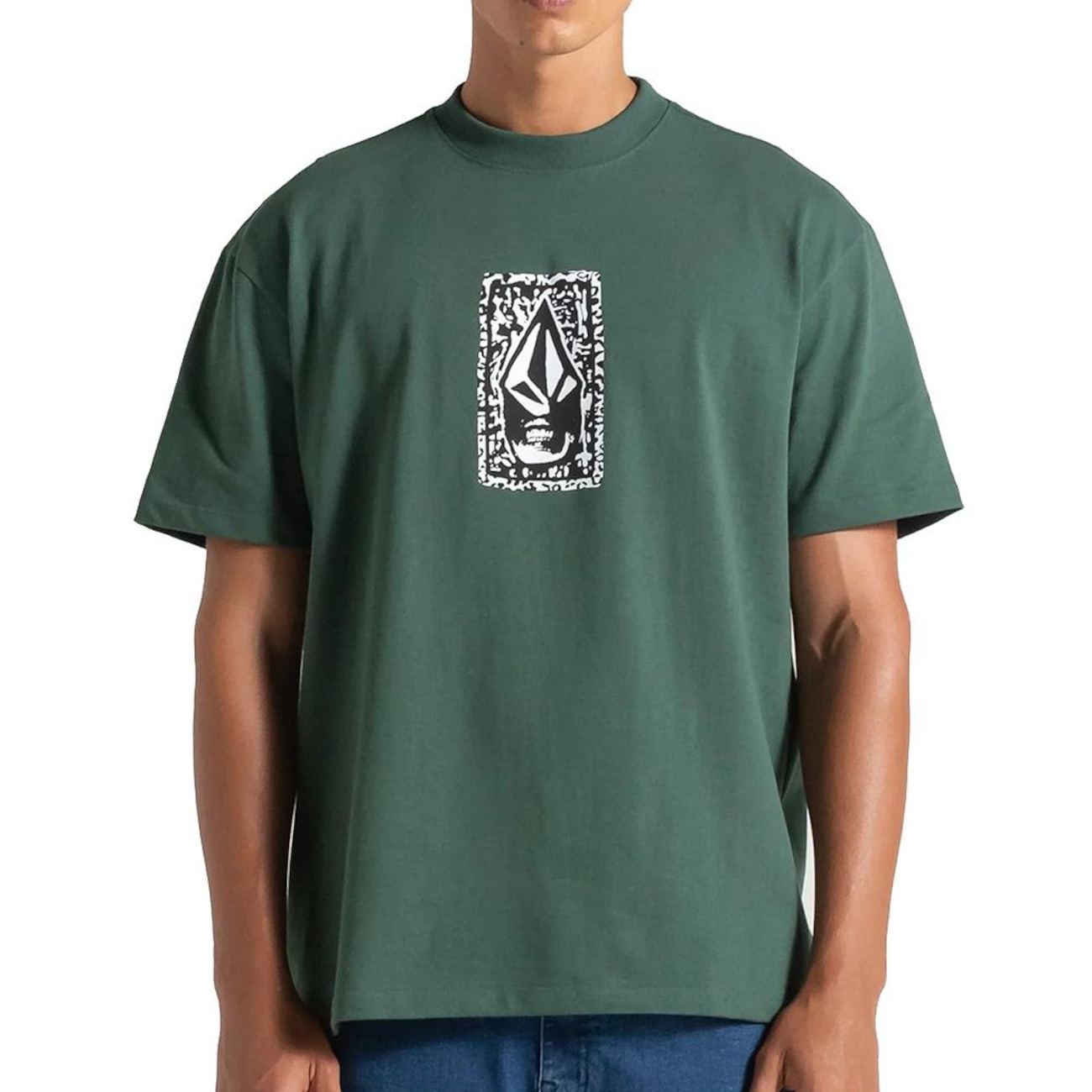 Camiseta Masculina Volcom Comfort Stone Face em Promoção | Centauro