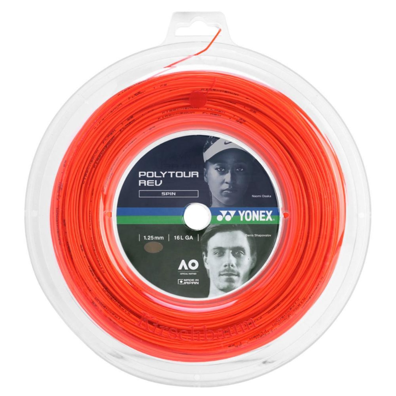 Corda Yonex Poly Tour REV 16L 1.25mm - Rolo com 200 Metros | Centauro