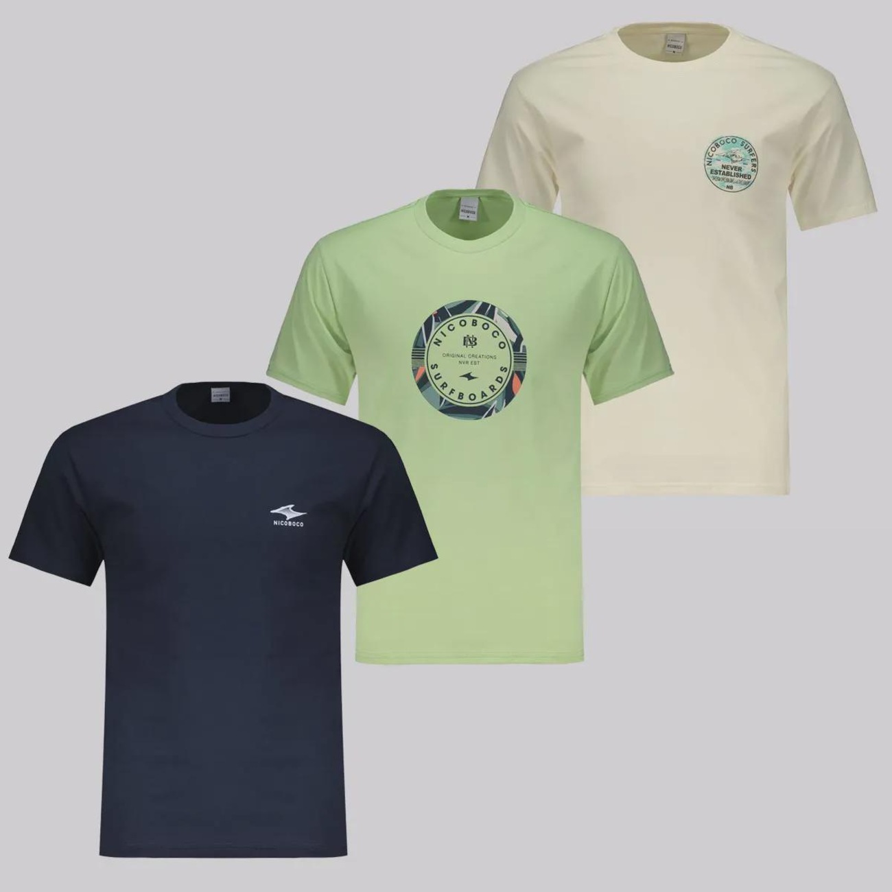 Camiseta Nicoboco - 3 Unidades - Masculina | Centauro