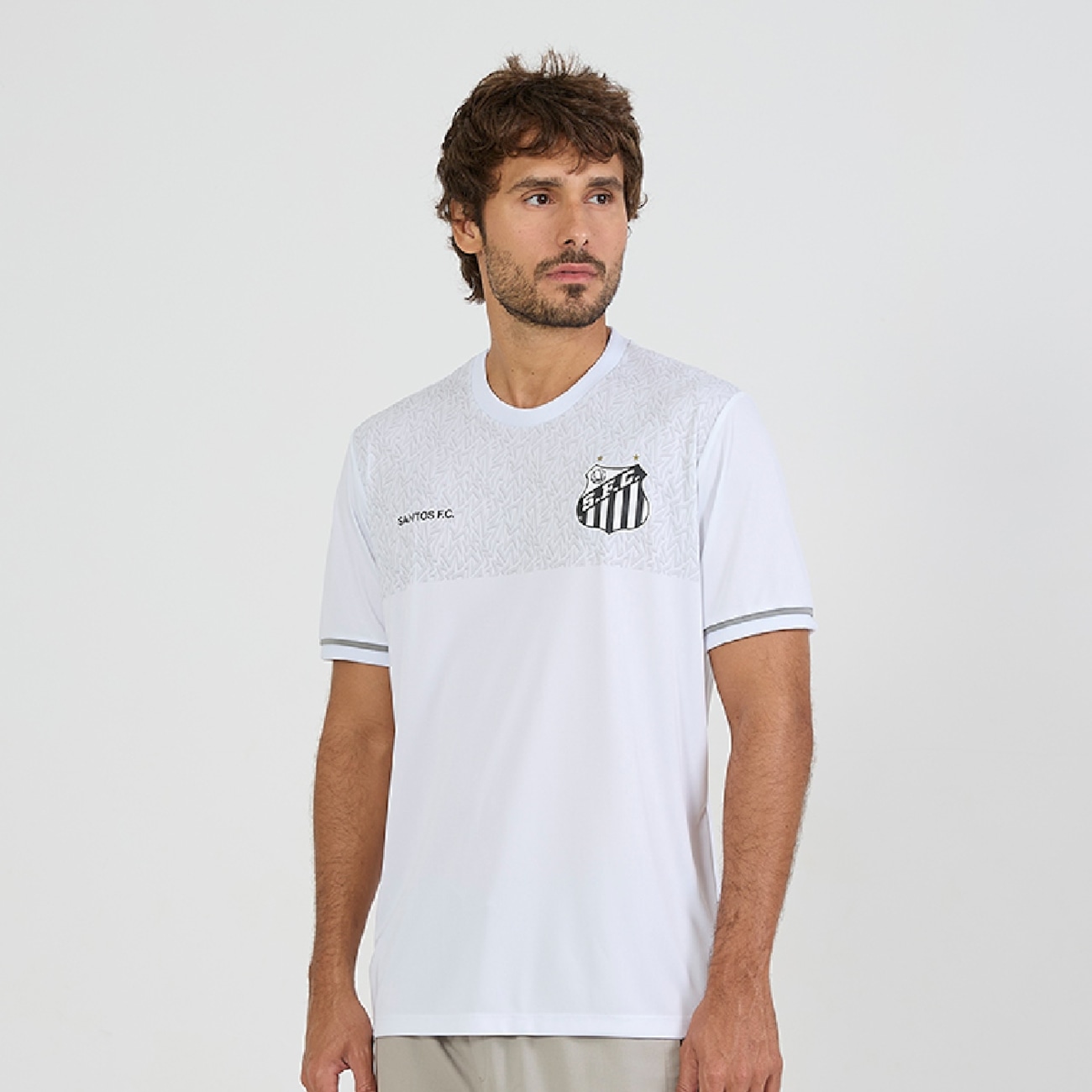 Camisa Do Santos Trilar Branco Braziline - Masculino | Centauro