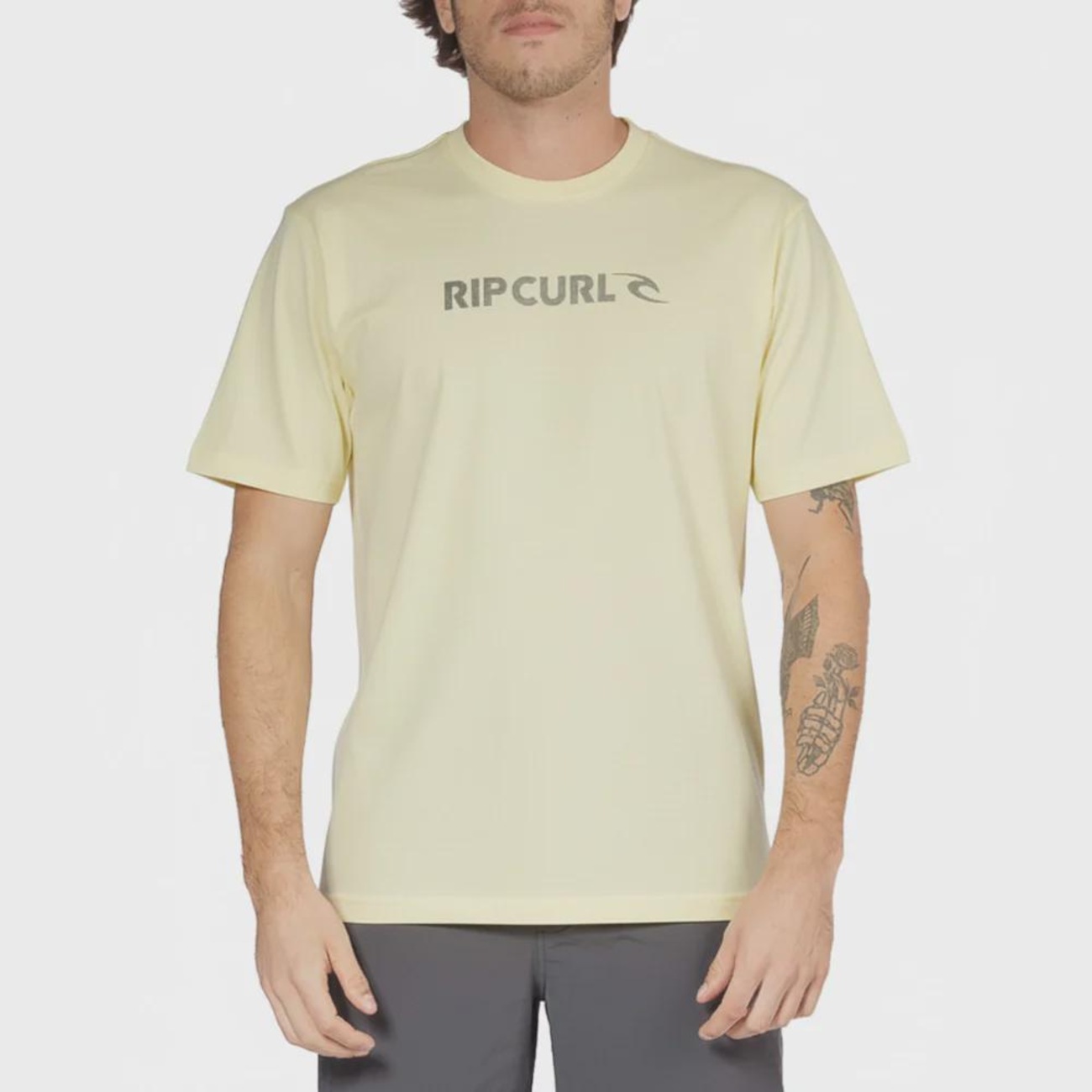 Camiseta Rip Curl New Icon Sphere Lemon Ice Masculina | Centauro