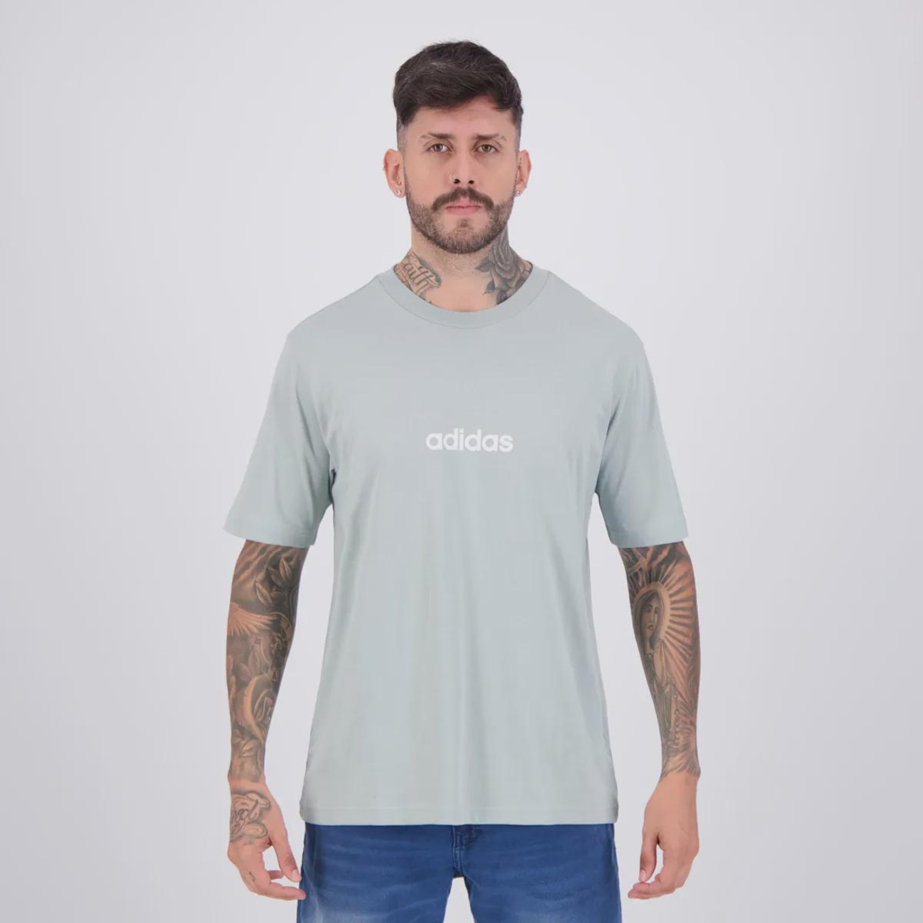 Camiseta adidas Logo Linear Masculina | Centauro
