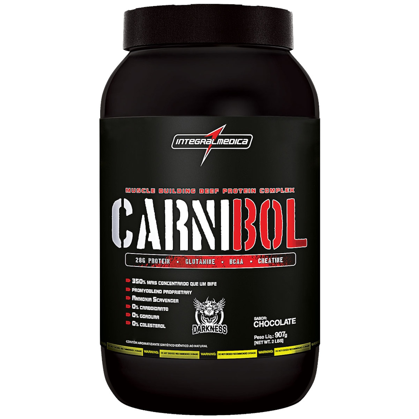 Carnibol Darkness - 907 g - Sabor Chocolate - Integralmédica | Centauro