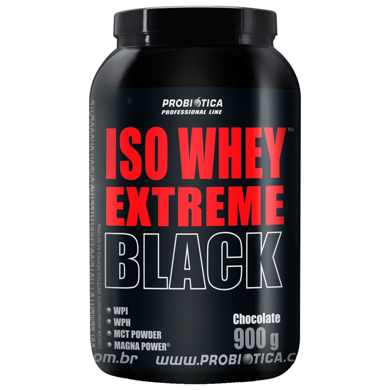 Whey Protein Isolado Probiótica Extreme Black 900g Sabor Chocolate