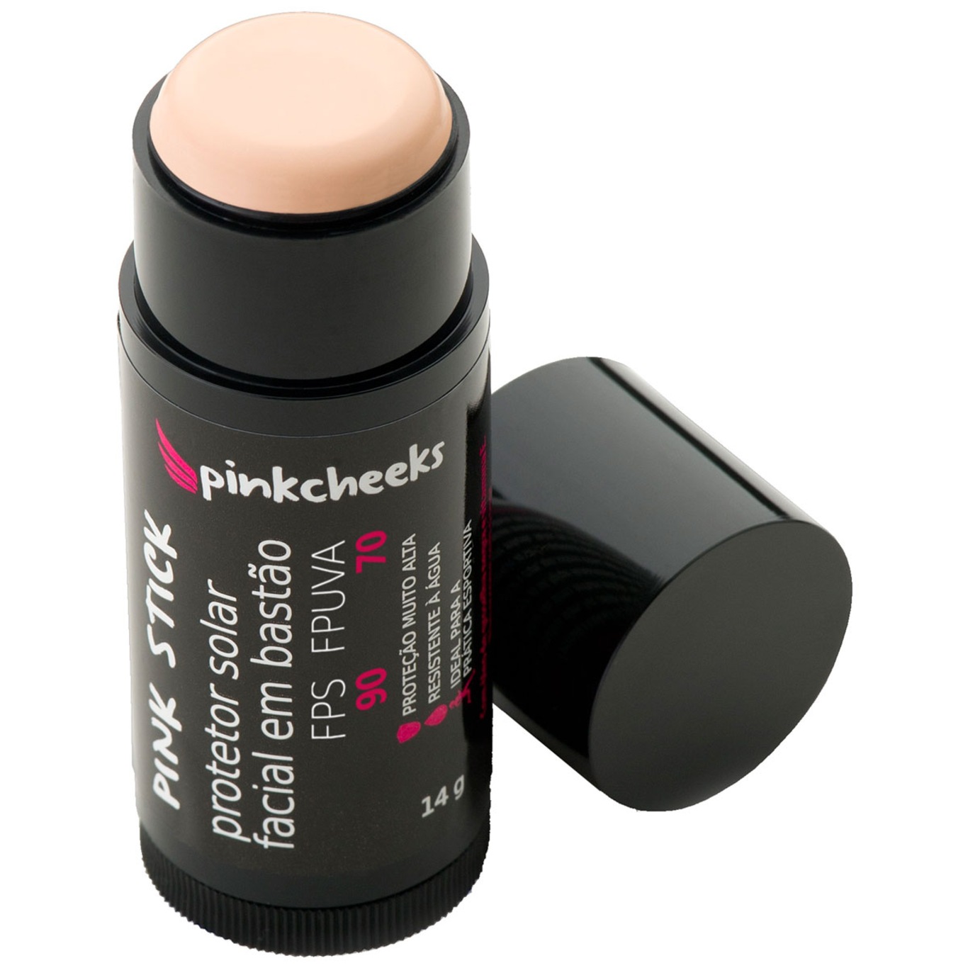 Protetor Solar Facial com Base Pink Cheeks Pink Stick 10Km - FPS 90 ...