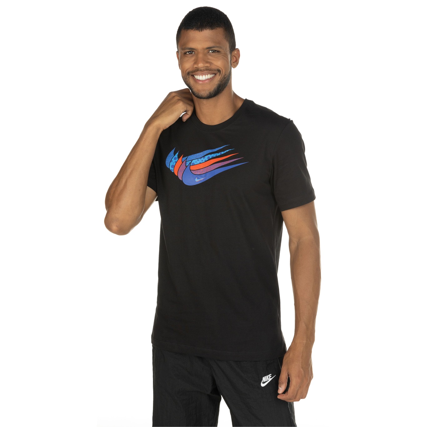 Camiseta Nike Manga Curta NSW 12 MO Swoosh - Masculina | Centauro