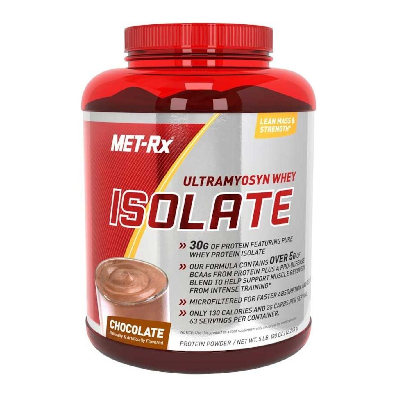 Whey Protein Isolado Whey Protein Met-Rx Ultramyosyn Morango - 5lbs ...