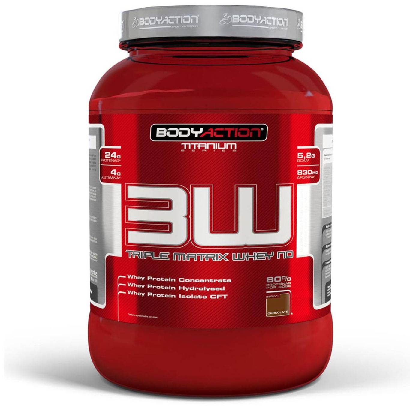 Whey Protein 3W Body Action Triple Matrix Whey No - Chocolate - 900 g ...
