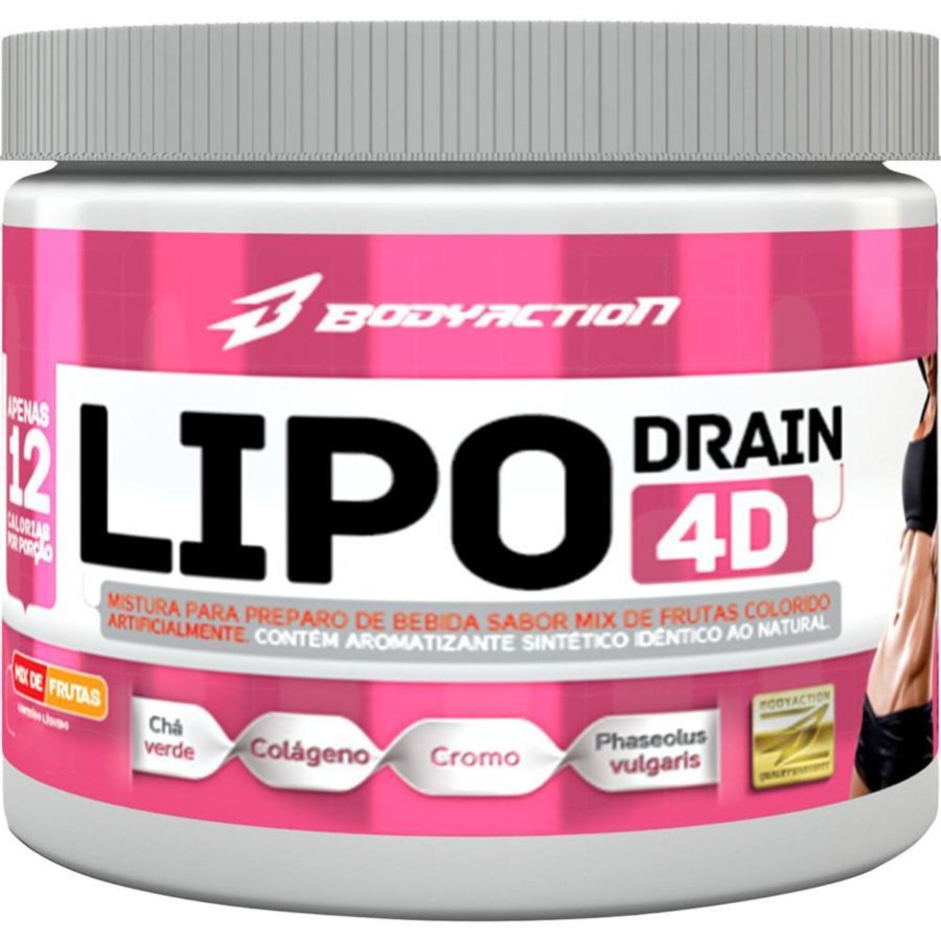 Emagrecedor Body Action Lipo Drain 4D - Mix de Frutas - 100g | Centauro