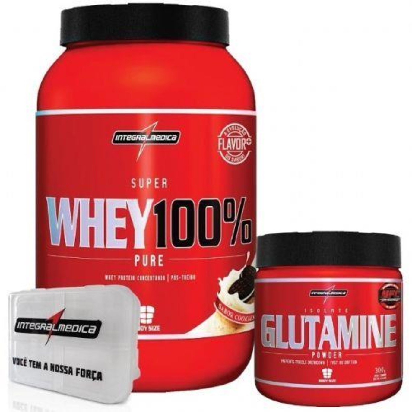 Whey Protein Integralmédica 100 Whey Cookies 907g Glutamina