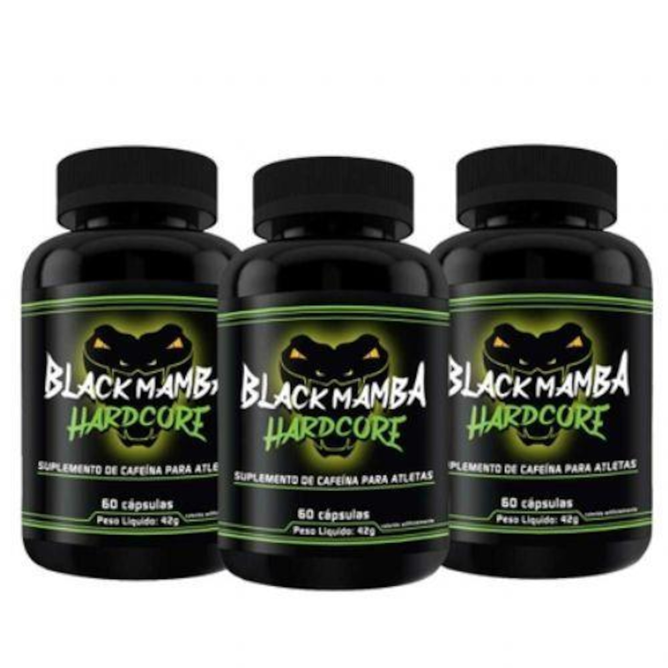 Termogênico Intlab Black Mamba Hardcore - 60 Cápsulas - 3 Frascos | Centauro