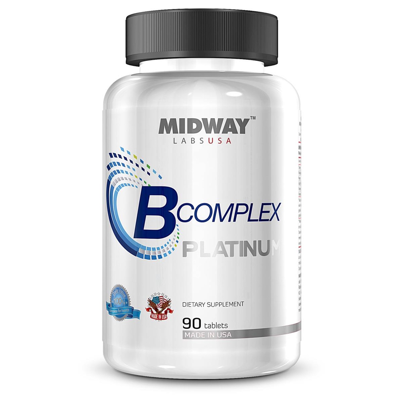 Vitamina Midway USA BComplex Platinum - 90 Tabletes | Centauro
