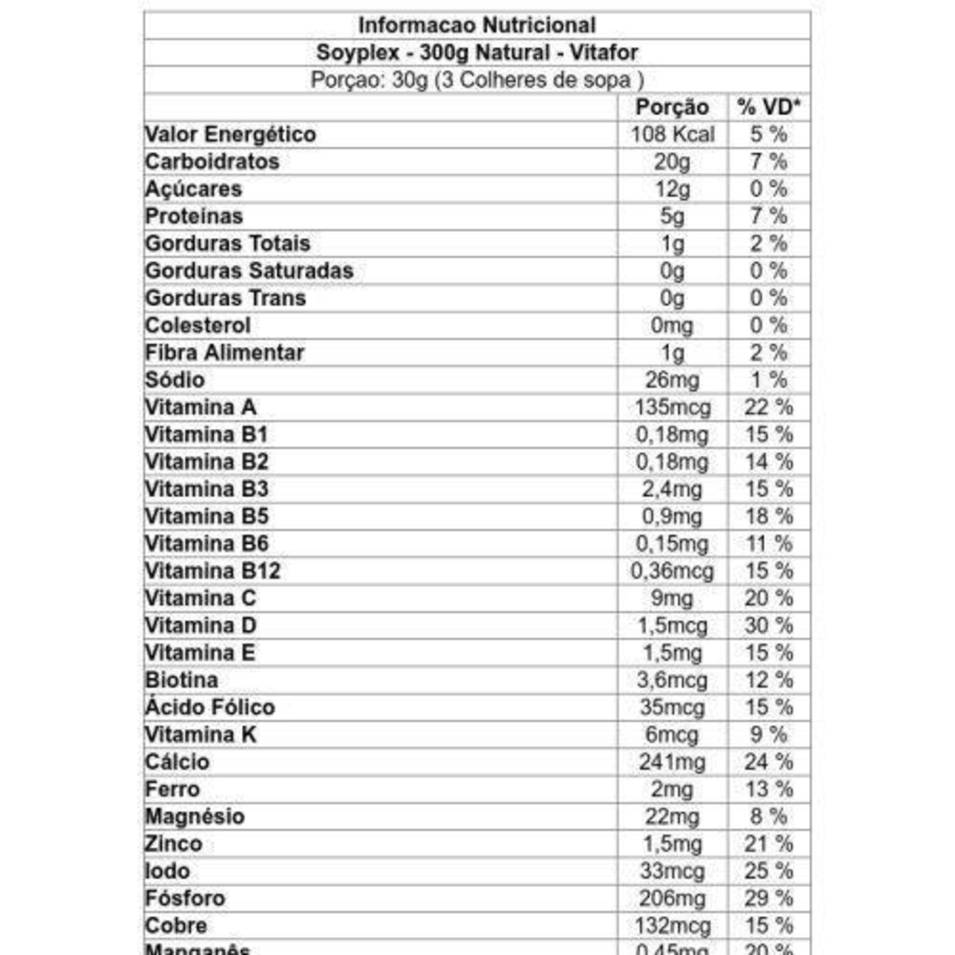 Soyplex Vitafor - Natural - 300g | Centauro