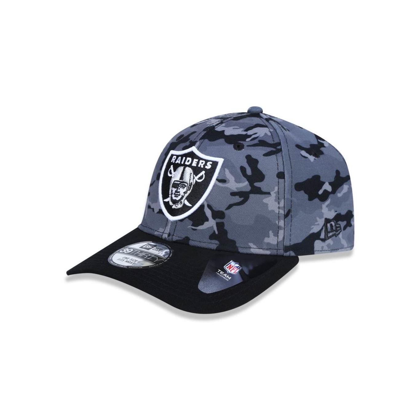 Boné New Era 3930 NFL Oakland Raiders 39158 - Fechado - Adulto | Centauro