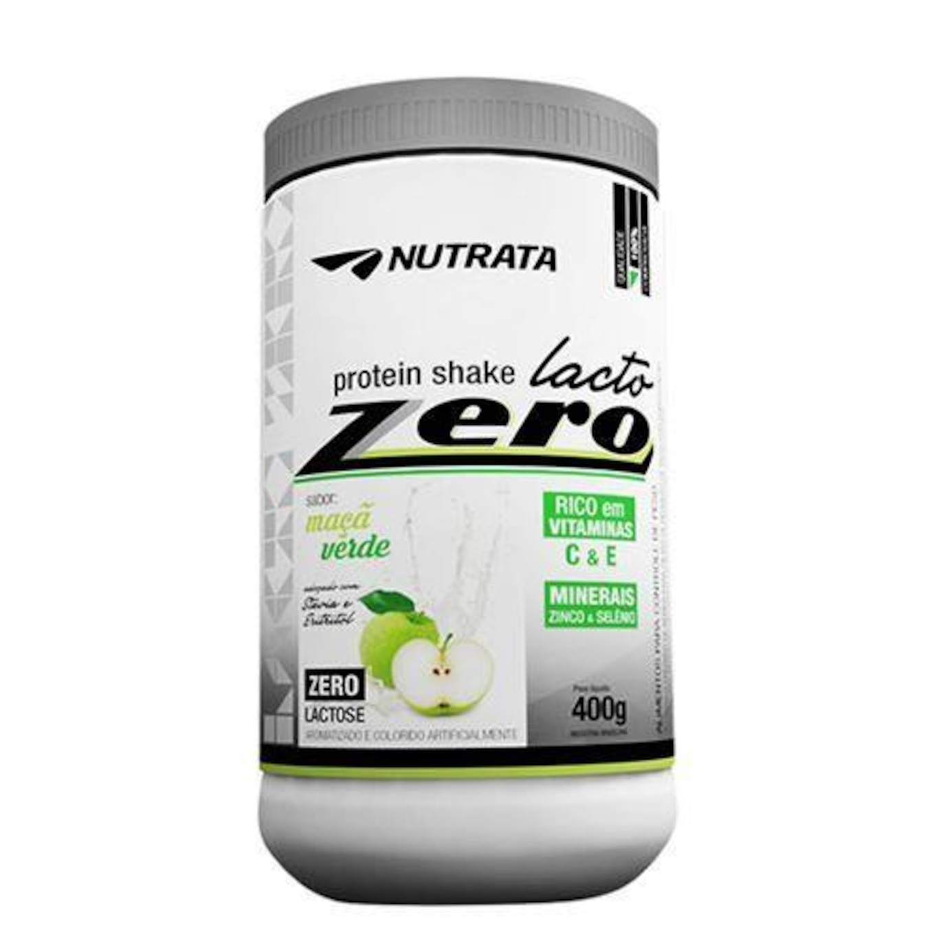 Protein Shake Nutrata Zero Lactose - Maça Verde - 400g | Centauro