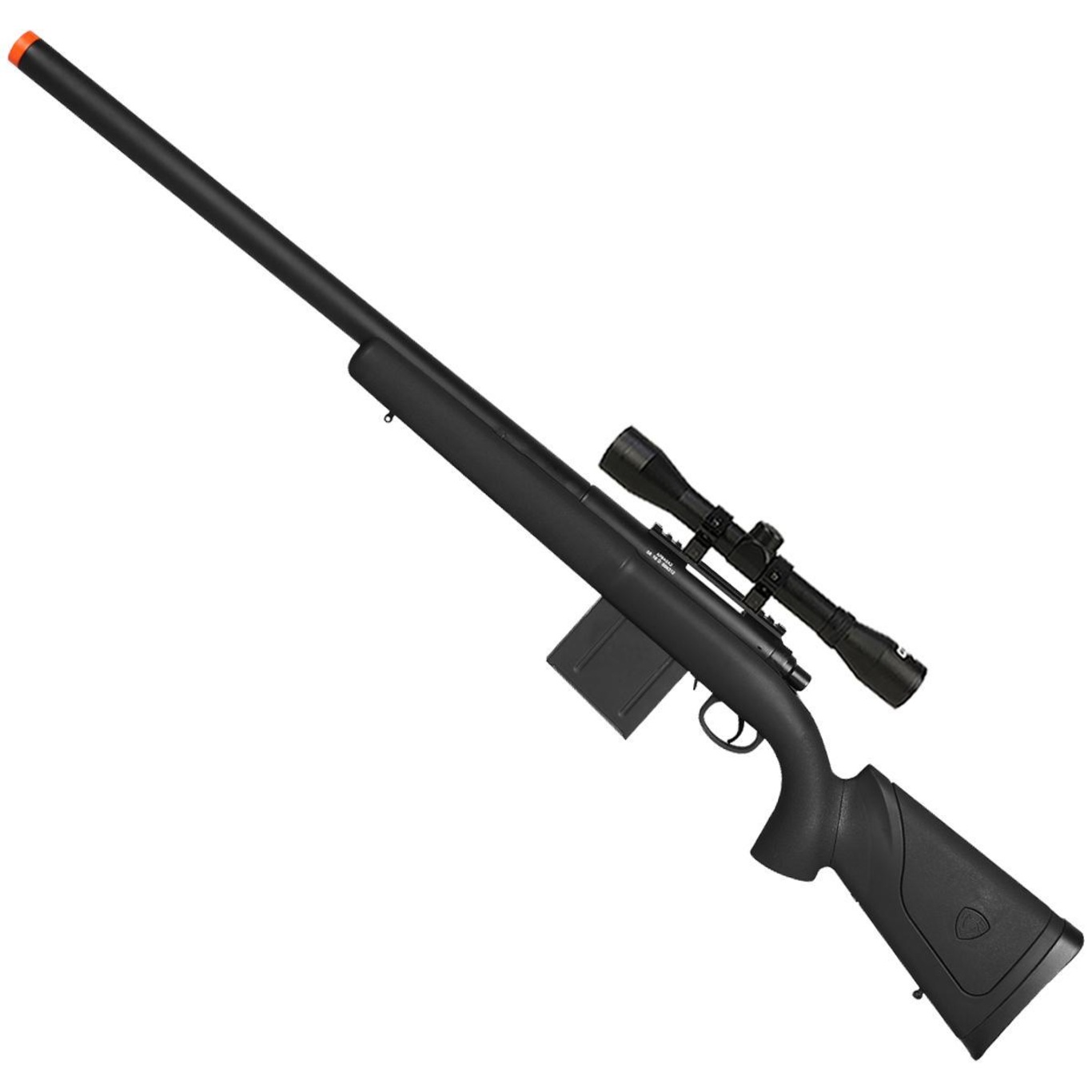 Rifle Airsoft APS Spring Sniper M40A3 Black + Luneta Fixxar 4x32 22mm ...