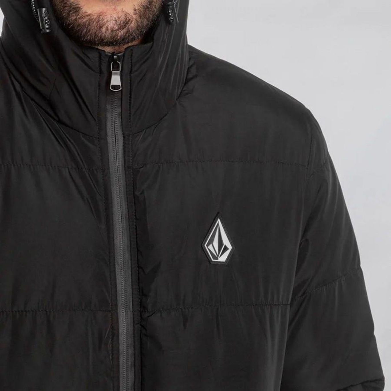 Jaqueta Com Capuz Volcom Storm Solid Stone - Masculina | Centauro