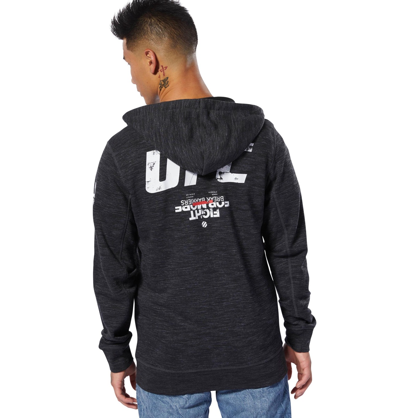 Jaqueta com Zíper Capuz Reebok UFC Fan Gear - Masculino | Centauro