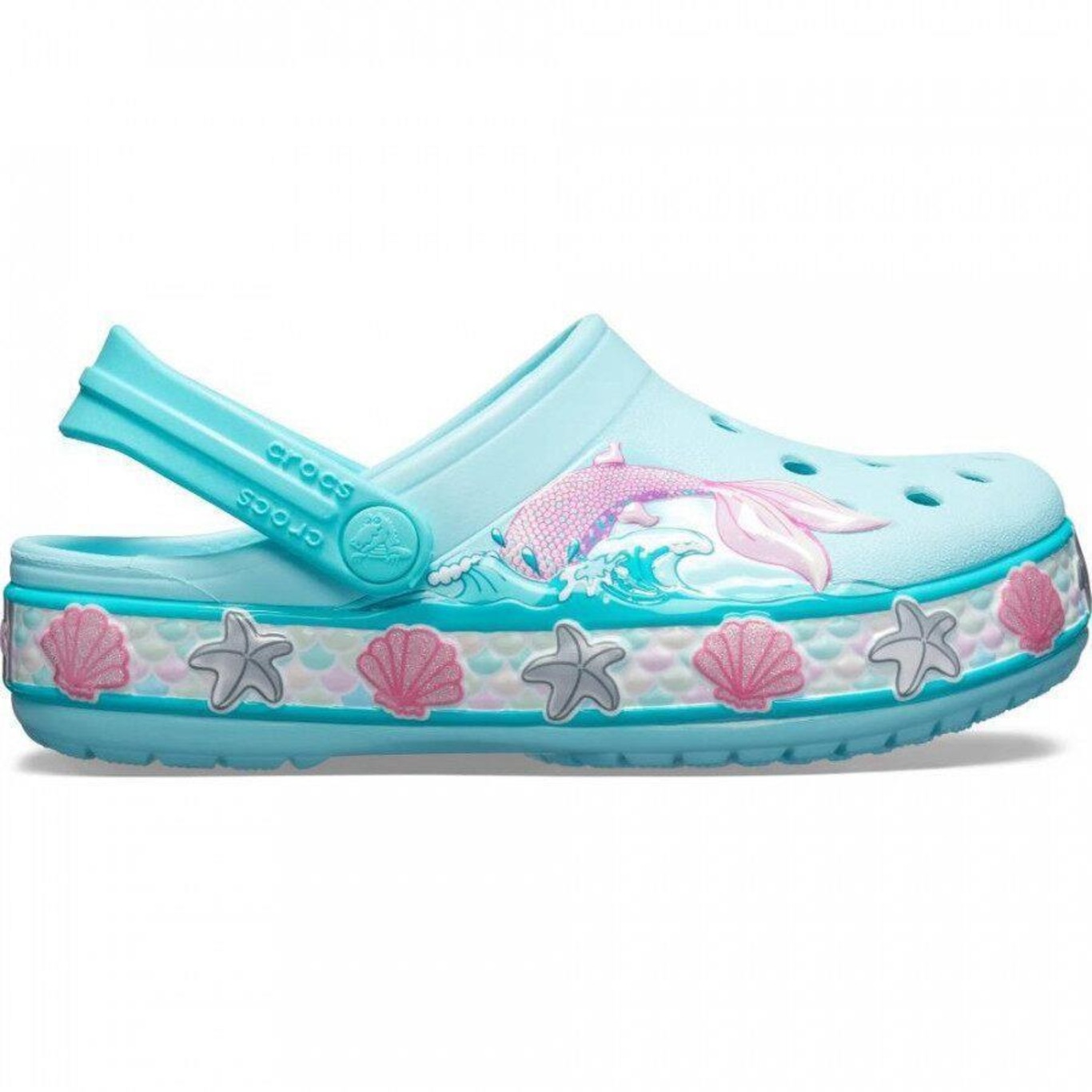 Sandália Crocs Funlab Mermaid Band Clog - Infantil | Centauro