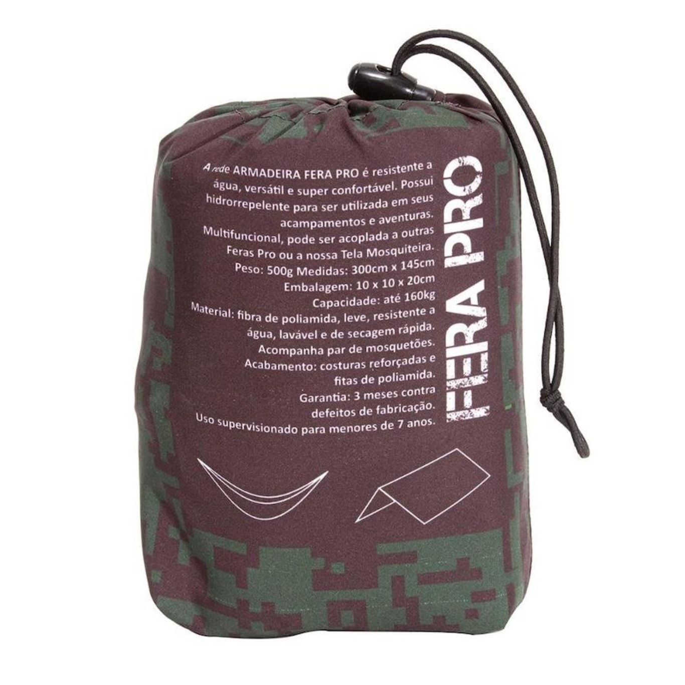 Rede de Camping Armadeira Outdoors Fera Pro até 160kg | Centauro