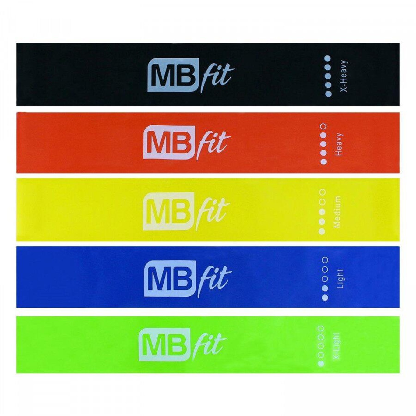 Kit Mbfit com Faixas Elásticas de Exercícios Theraband Treino Funcional ...