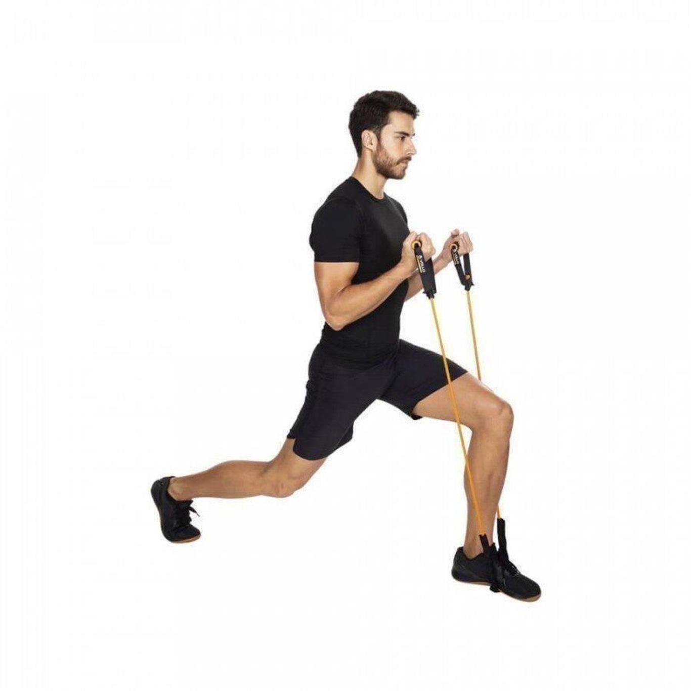 Extensor Elástico com Pegador Vollo Sports Nível Médio | Centauro