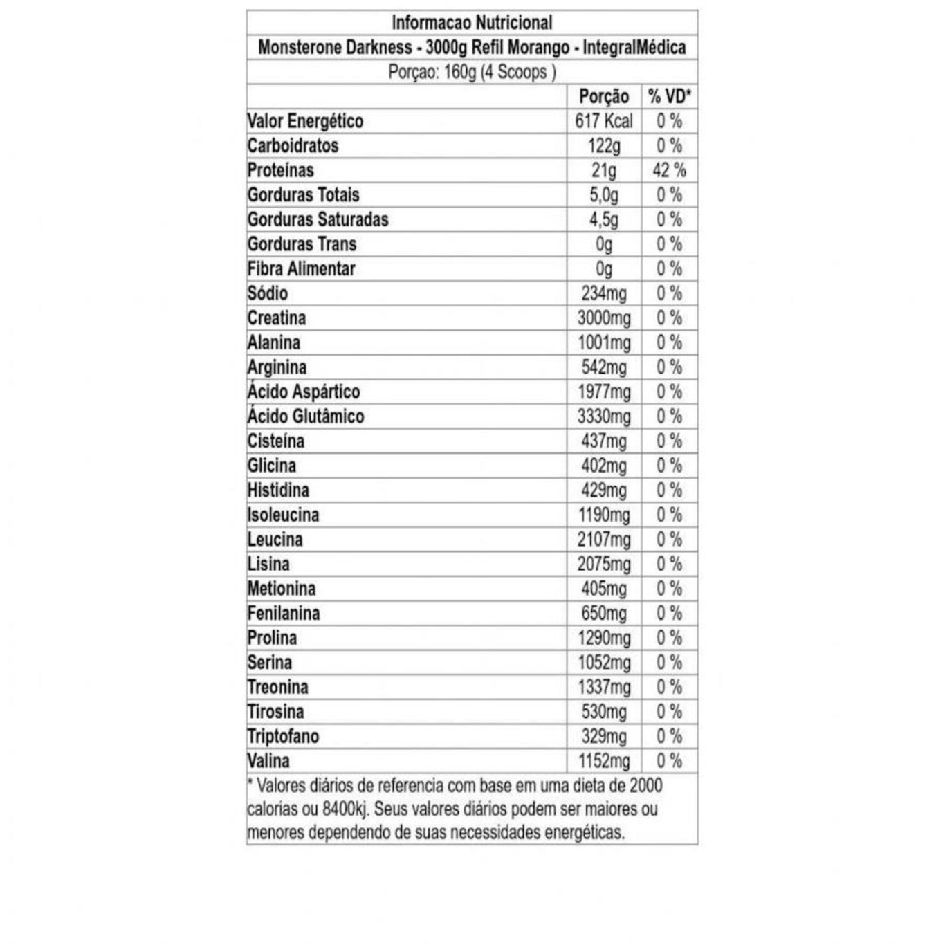 Monsterone Integralmédica Darkness - Chocolate - 3Kg | Centauro
