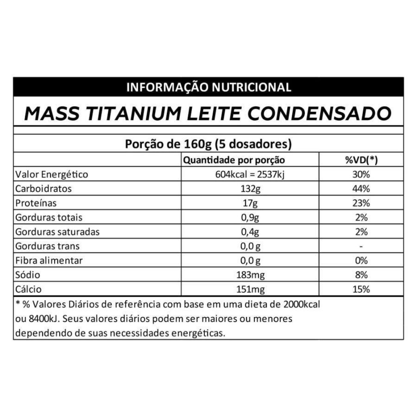 Mass Max Titanium Refil - Leite Condensado - 3 Kg em Promoção | Centauro