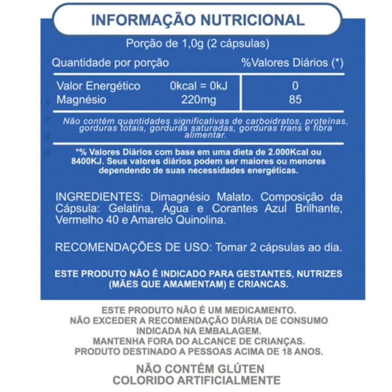 Magnésio Dimalato Duom 100% Puro Super Mineral - 60 Cápsulas | Centauro