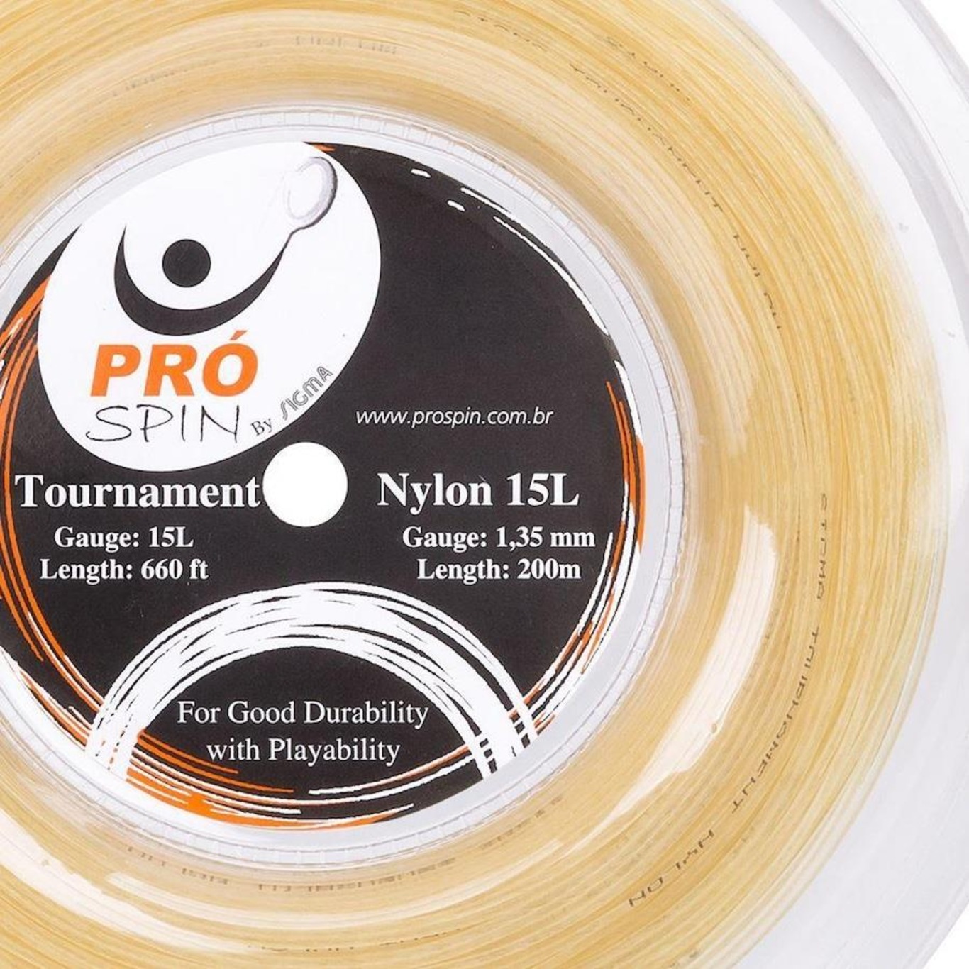 Corda Pró Spin Tournament Nylon By Sigma - 1.35mm - 200 metros | Centauro